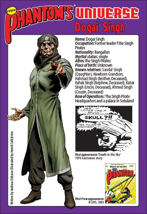 Phantom's Universe Character Card #30 - Dogai Singh – Phantom Comics