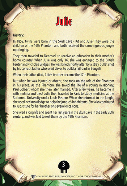 Phantom's Universe Character Card #03 - Julie – Phantom Comics