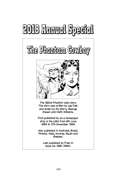 Issue 1802 - Annual Special, 2018 with K.P. Mask – Phantom Comics