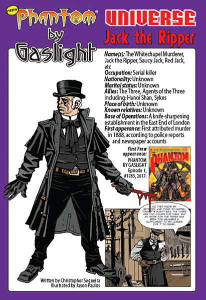 Phantom's Universe Character Card #65 - Jack the Ripper – Phantom Comics