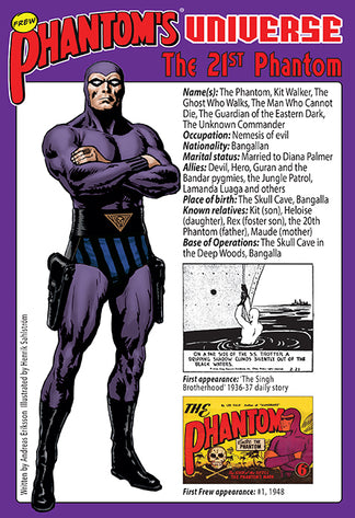 Phantom's Universe Character Card #01 - The Phantom – Phantom Comics